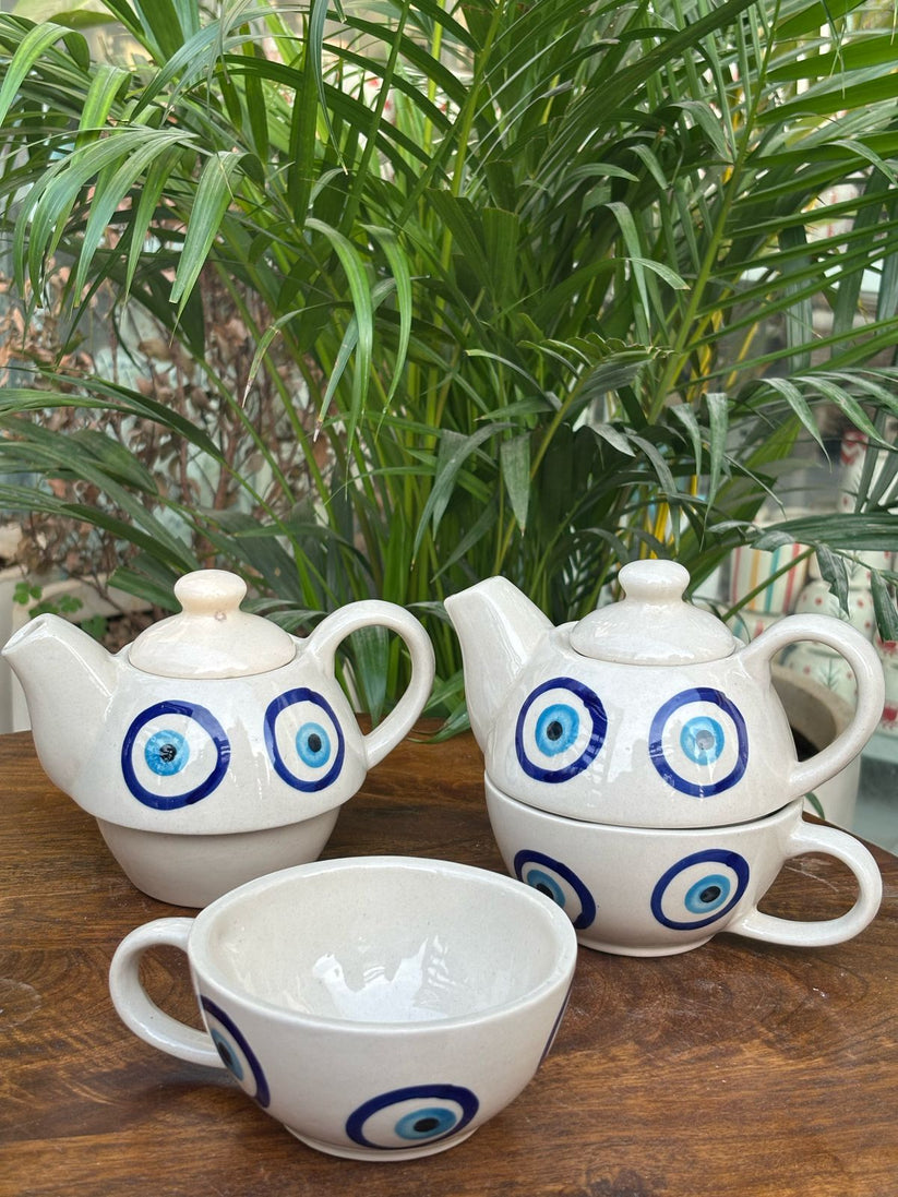 Evil Eye One Pot Kettle Set – House of Ceramics