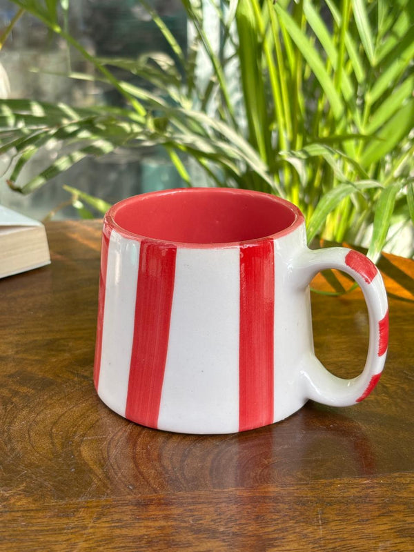Red Lines Tea Cup (Set of 2) – House of Ceramics