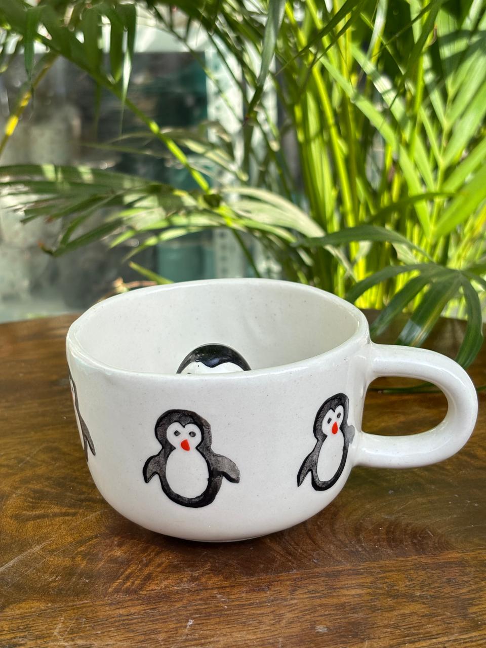 Penguin Sips Mug – House of Ceramics